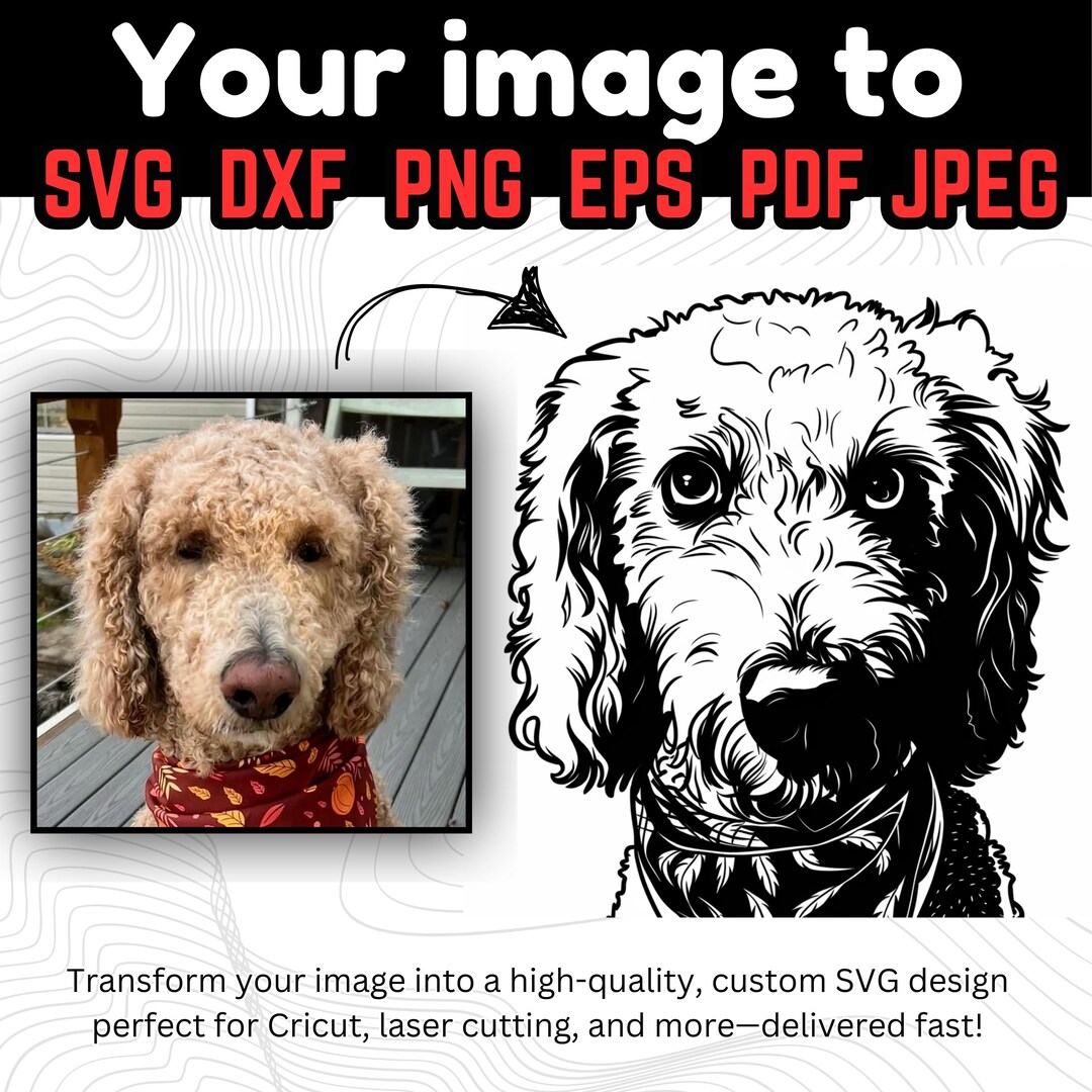 Custom Dog Design Request We Convert Your Image Into Svg Dxf Eps Pdf ...