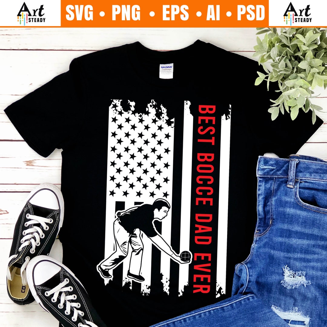 Bocce svg archivos BOCCE FLAG DAD bocce ball sports descarga digital ...
