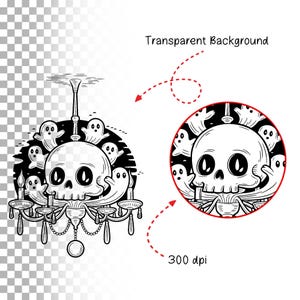 Cute Chibi Skeleton Skull Scene SVG Bundle | Kawaii Skull Cut Files ...