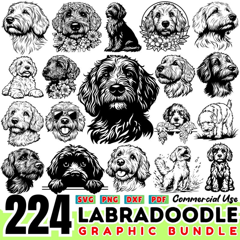Labradoodle Art - Etsy