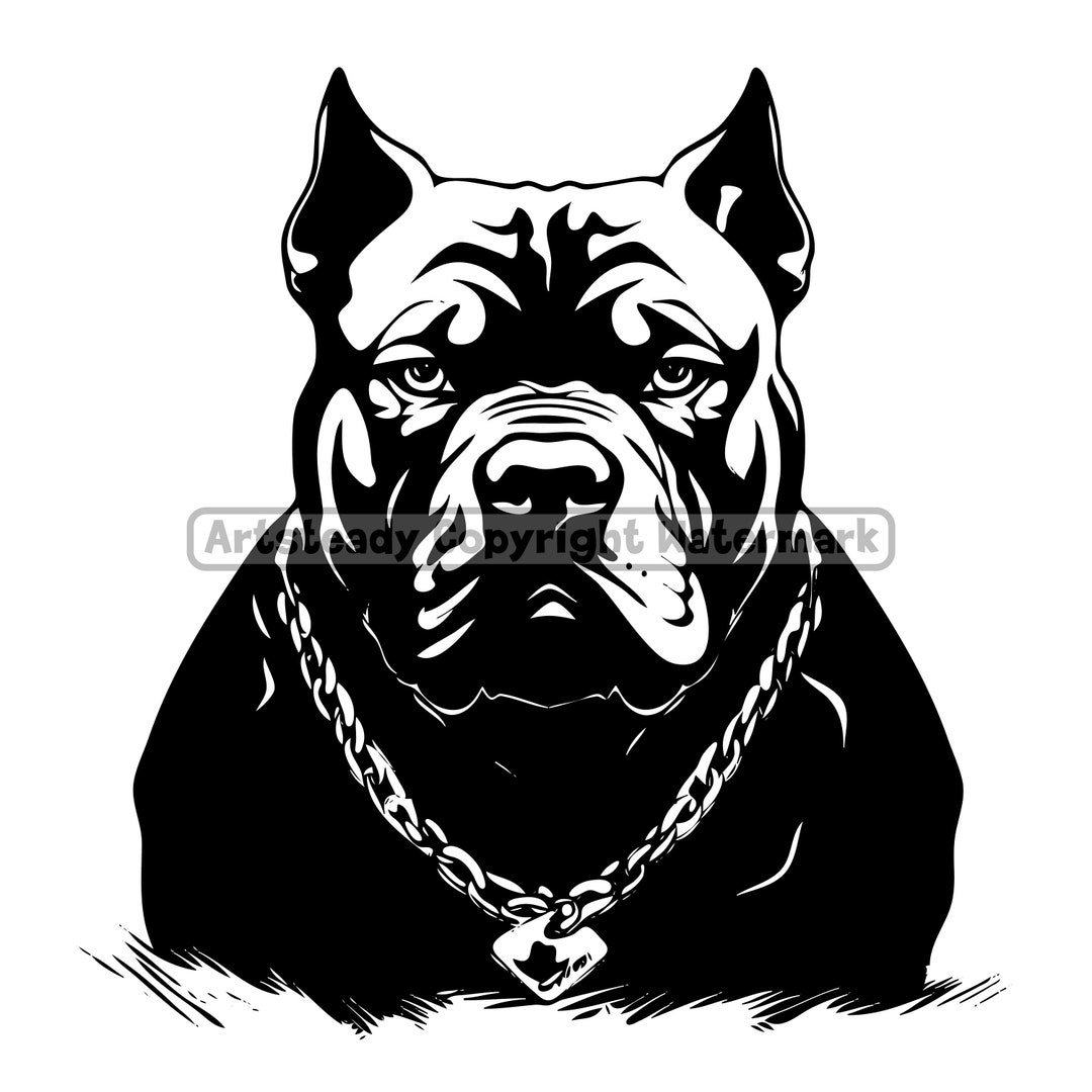 Gangster American Bully or Pitbull Pit Bullies Dog, Svg , Png, Eps ...