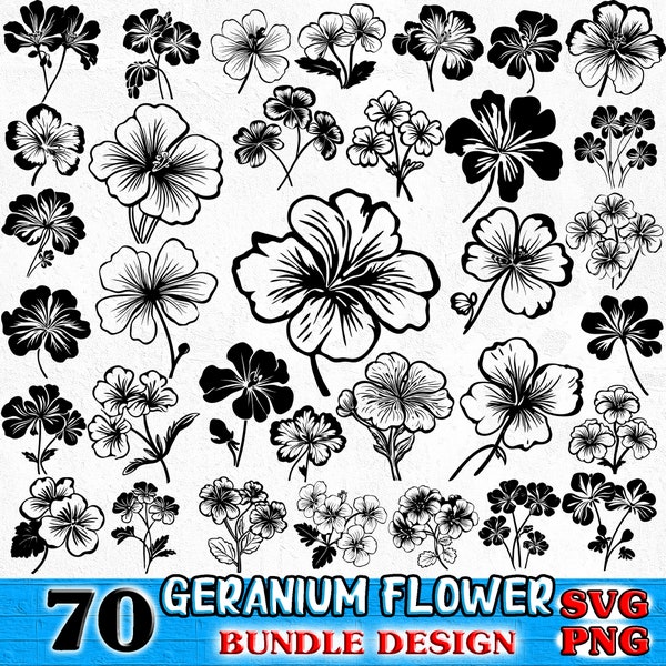 Geranium Svg - Etsy