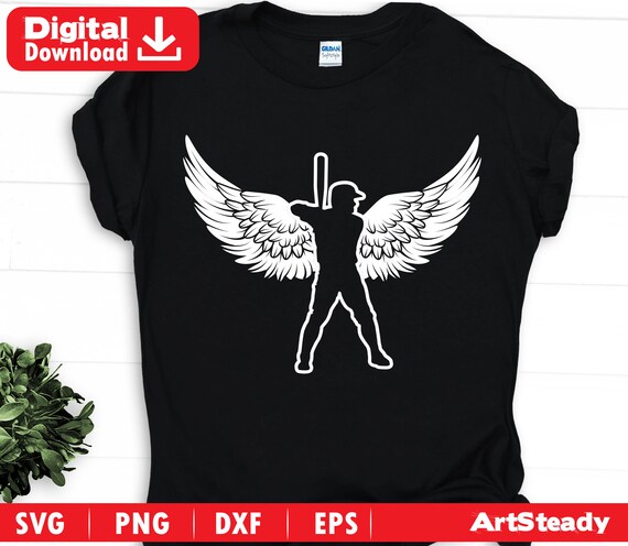Baseball Svg or Softball Svg Files Cool Art With WINGS Theme - Etsy