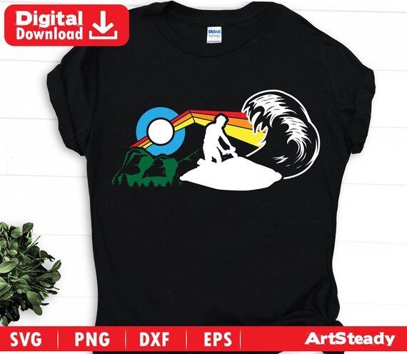 Jet Ski Svg Files Awesome Retro Classic Graphic Arts Digital - Etsy