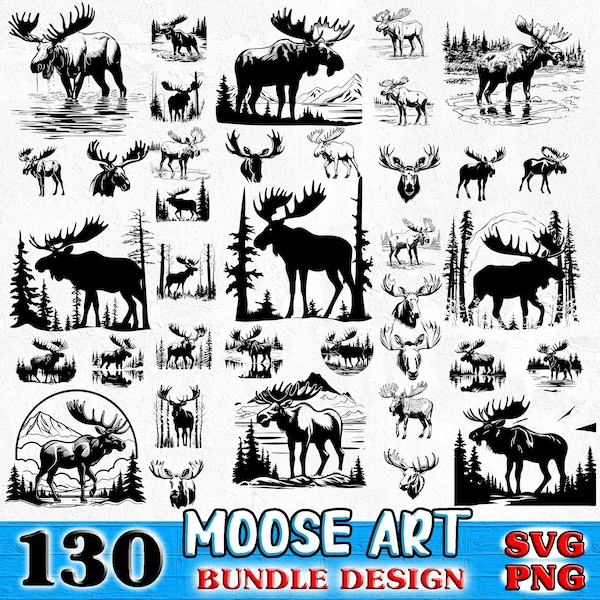 Moose svg - Etsy