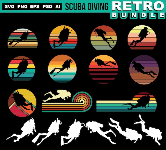 Scuba Svg Files Scuba Diving Svg or for Diver Svg Graphic - Etsy