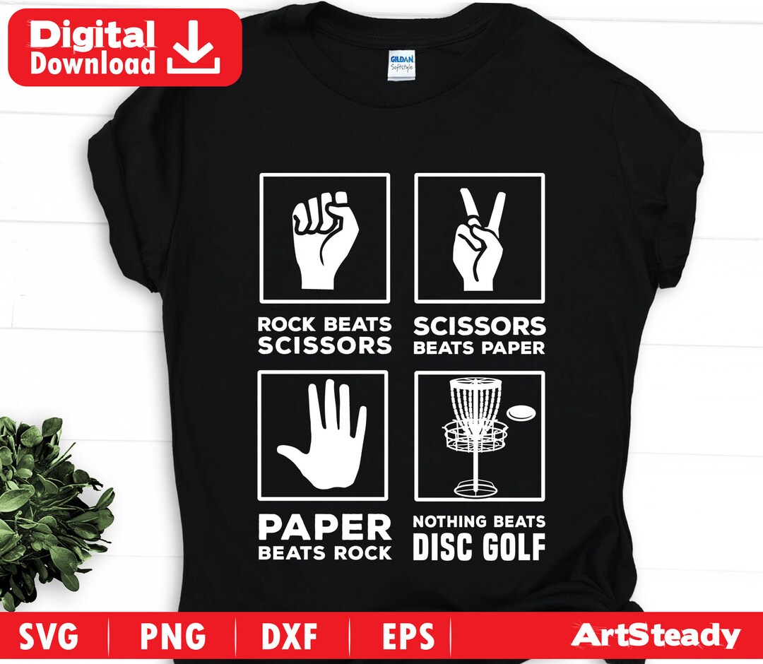 Disc Golf Svg File Art Nothing Beats Funny Theme Graphic Art Copy ...