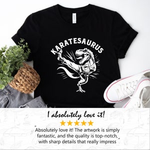 Svg, Png, Dxf, Eps Karatesaurus Funny T Rex Theme Karate Fighter ...