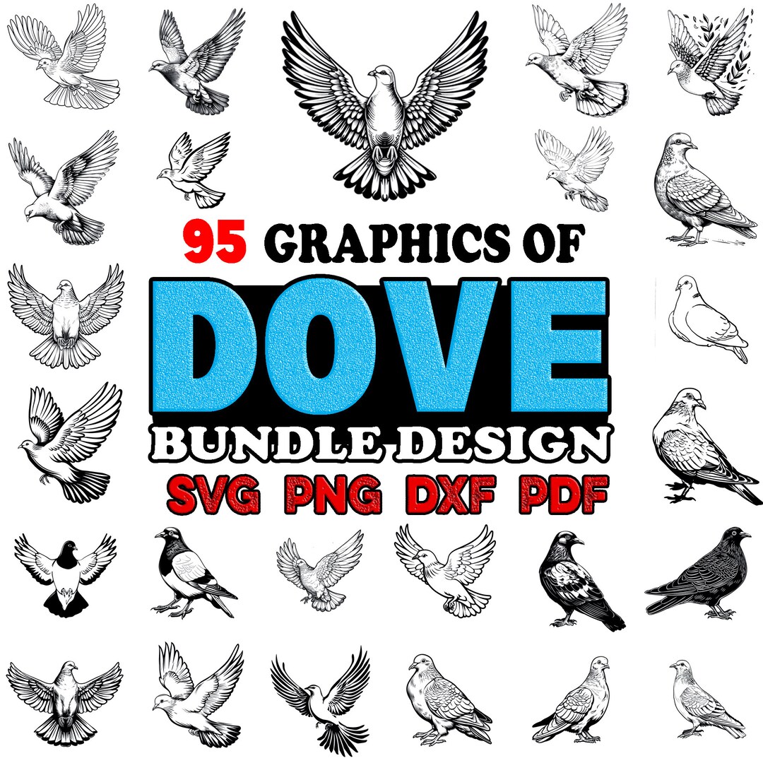 Dove Bundle SVG, Png, Dxf, Pdf Instant Digital Downloads - Etsy