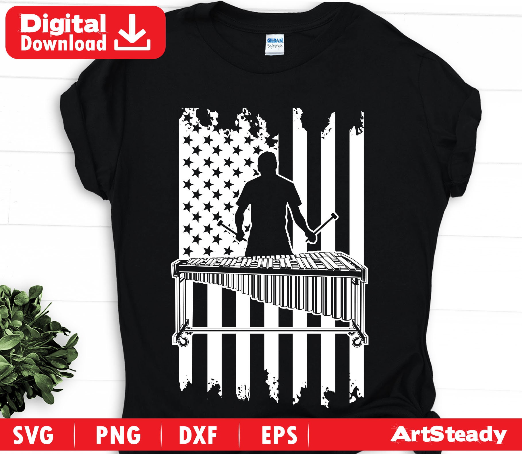 Marimba Mallets Drawing