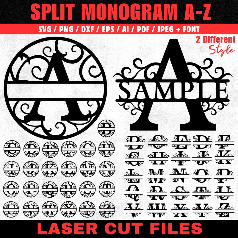 Laser Design Last Name - Etsy