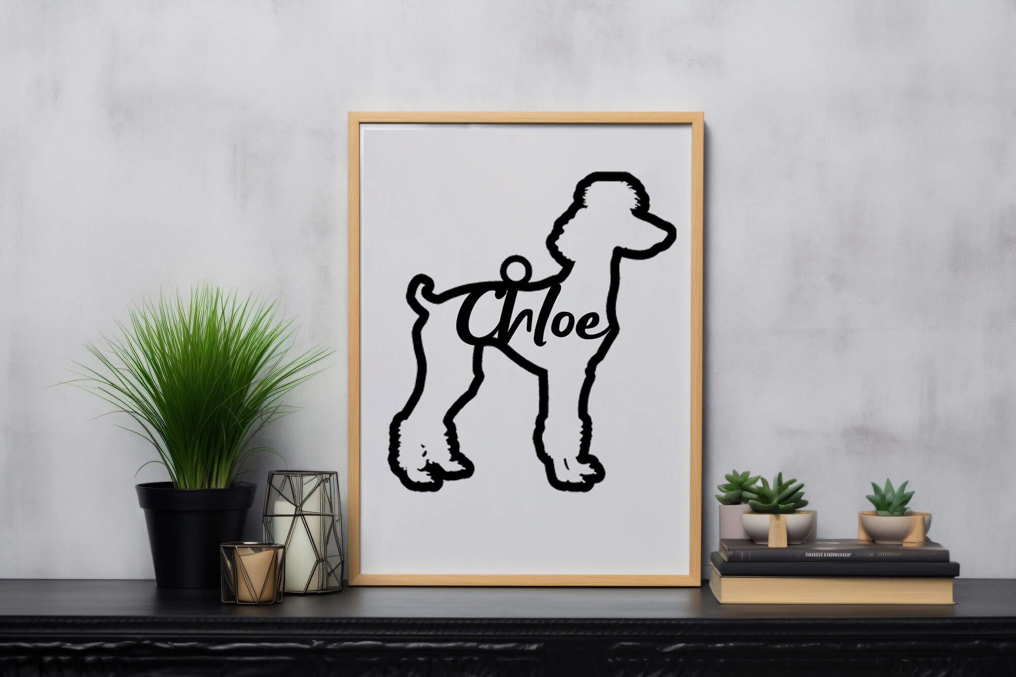 Editable Dog Name Text Svg Dxf Pdf Png Jpeg Bundle | Standing ...