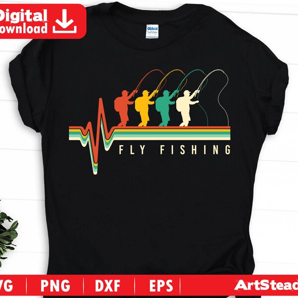 Fly Fishing Svg - Etsy