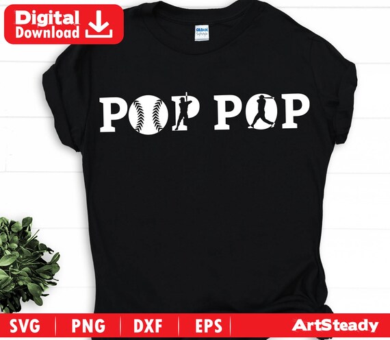 Baseball Svg or Softball Svg POP POP Baseball Art Theme With - Etsy