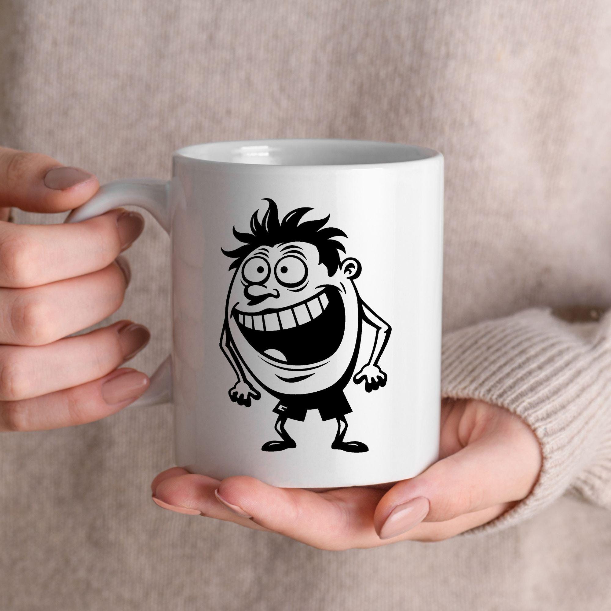 Funny Goofy Man Cartoon Svg Png Pdf & Dxf Bundle Hilarious Comic Male ...