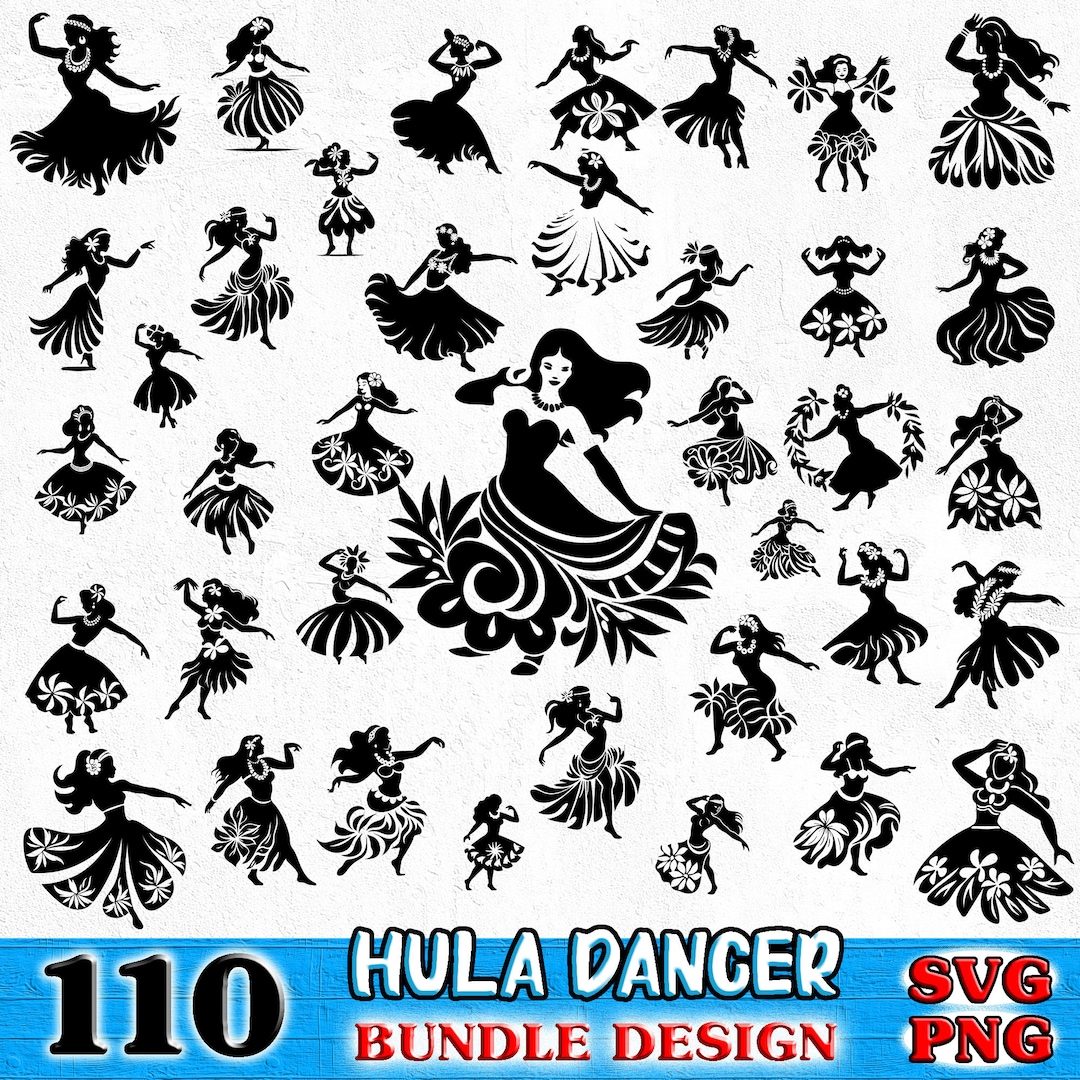 Hula Dancer Bundle SVG, PNG Instant Digital Downloads - Etsy