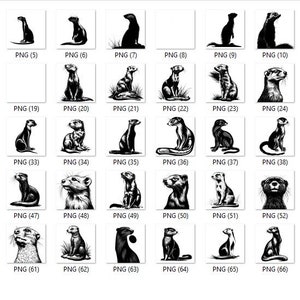 Mongoose Bundle SVG, Png, Dxf, Pdf Instant Digital Downloads - Etsy