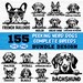 Peeking Chibi Woodland Animals Cute Graphic Files Design Bundle Svg Dxf ...