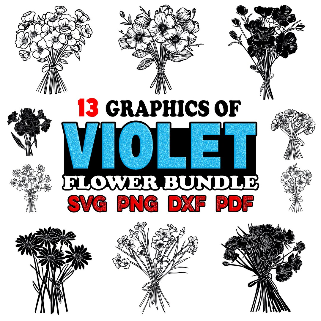 VIOLET Bundle Svg, Png, Dxf, Pdf Instant Digital Downloads - Etsy