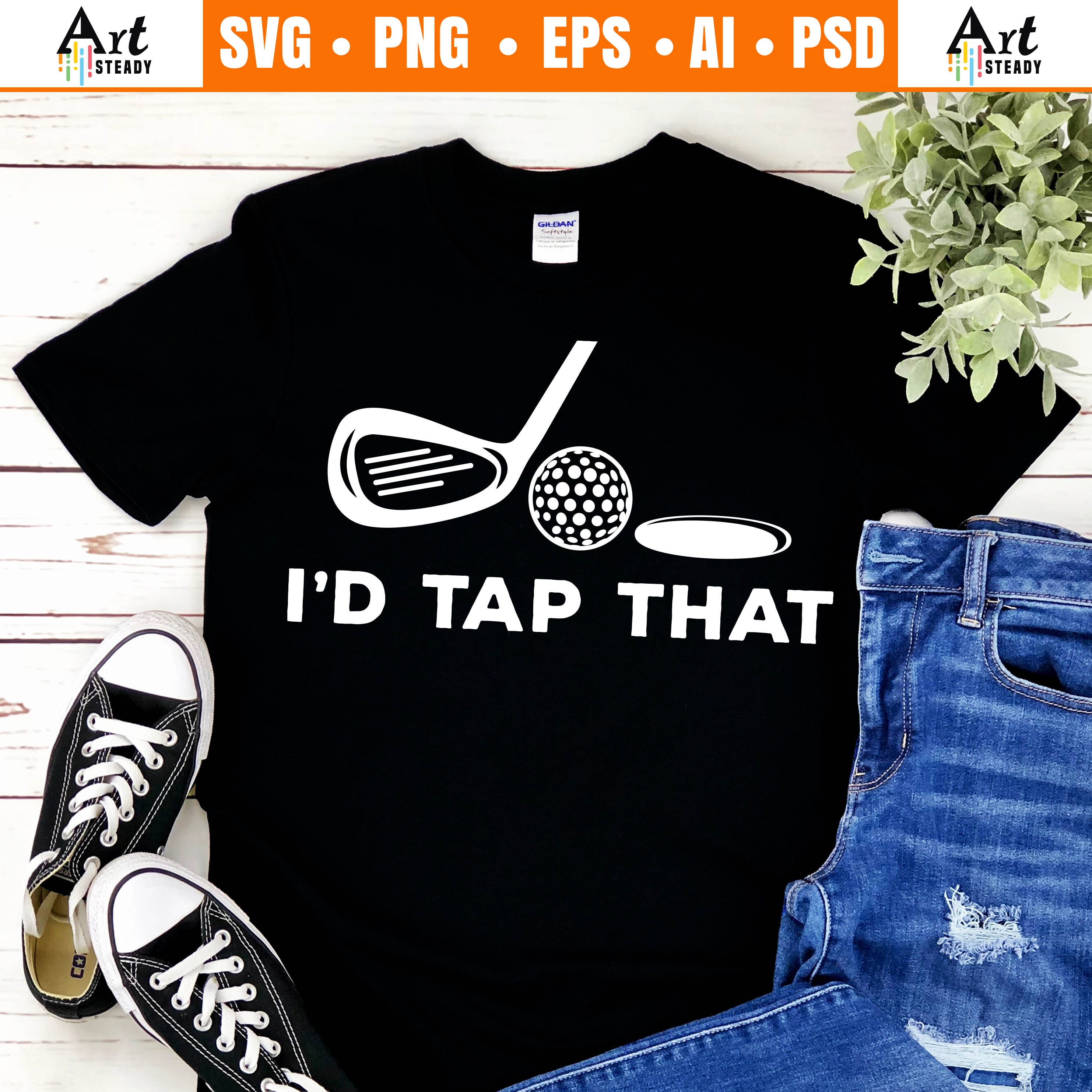 Golf Svg Files Art- Golf I'd Tap That Theme Golfer for Golf Club Svg ...