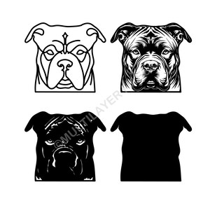 American Bully Multilayer Laser Cut File Dxf, Svg, Eps, Ai, Pdf & Png ...