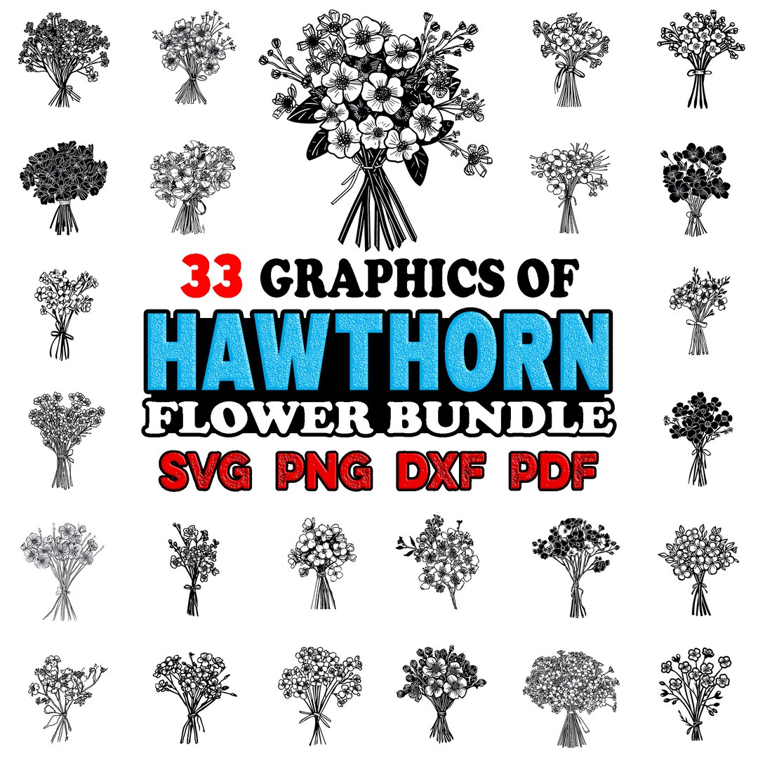 HAWTHORN Bundle Svg, Png, Dxf, Pdf Instant Digital Downloads - Etsy ...