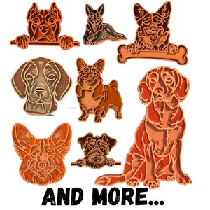 DOGS Multi Layer Laser Cut Files Dxf, Svg, Eps & Pdf Bundle - Complete ...