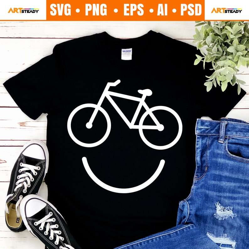 Mountain Bike Svg Files MTB SMILEY ART Cycling Bicycle Svg | Etsy