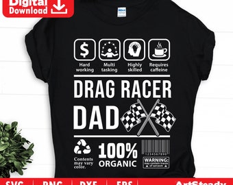 Drag Racing Dad Svg - Etsy
