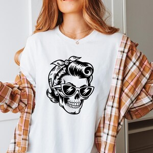 Skull Girl Graphic Arts SVG DXF Bundle | Cute Gothic Skeleton Clipart ...