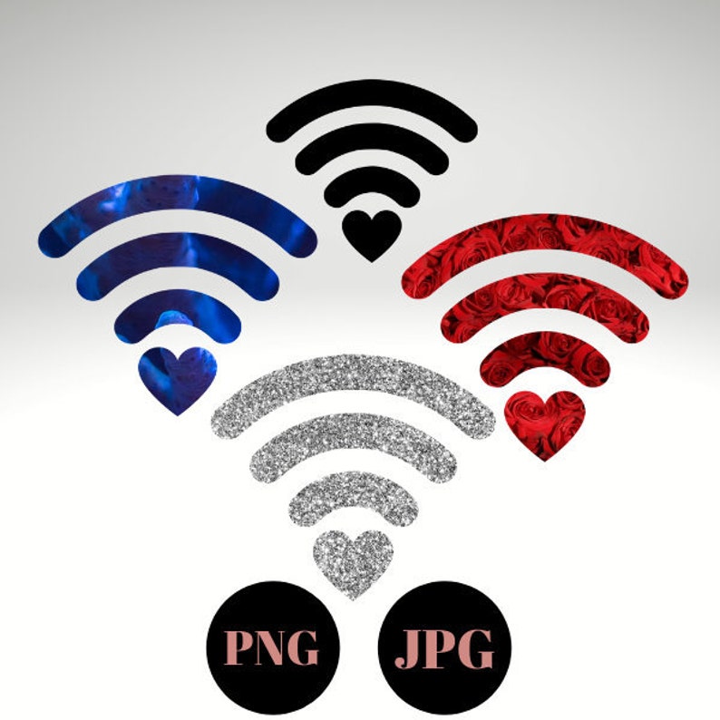 Wifi Svg Wifi Logo Svg Heart Wifi Svg Online Svg Wifi | Etsy