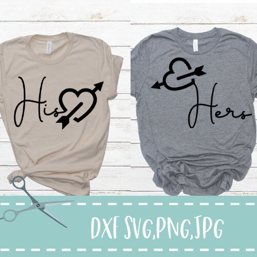 His and Hers Svg, Bride and Groom Svg , Wifey Svg, Cutting File ...