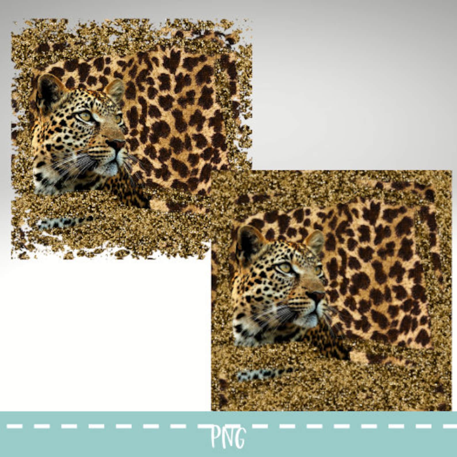 Leopard Print Splash Background Bundle, Zoom Back Ground, Glitter ...