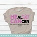 Heal Cancer Svg, Christian Svg, Breast Cancer Pink Ribbon Awareness ...