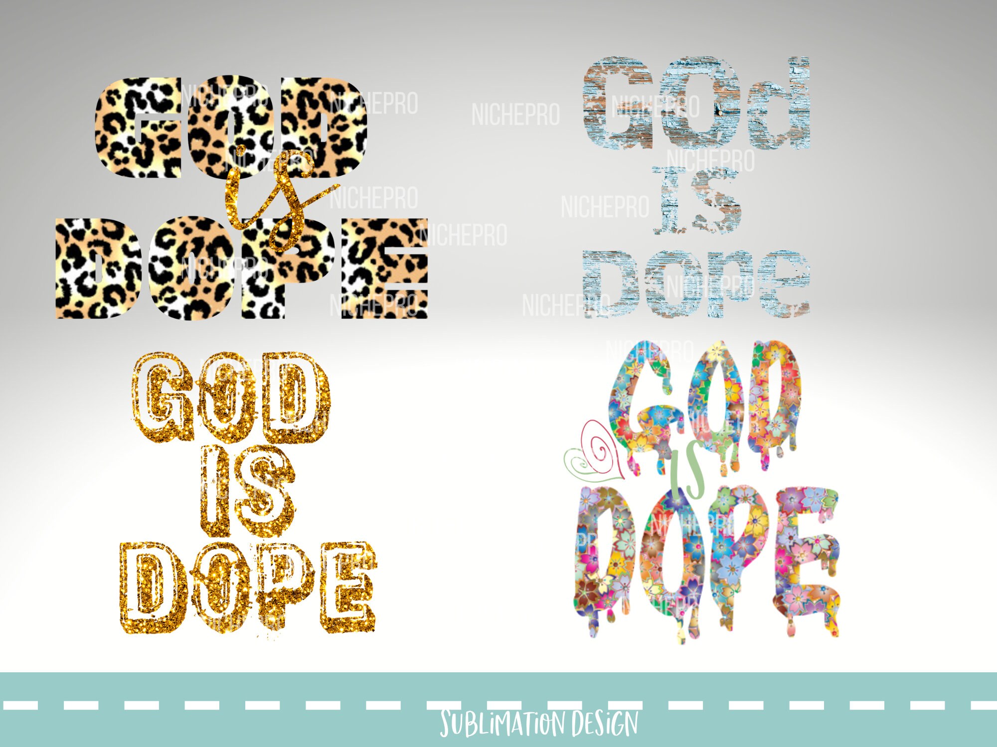 God is Dope Sublimation Design Jesus Christen Png ,martin Inspired ...