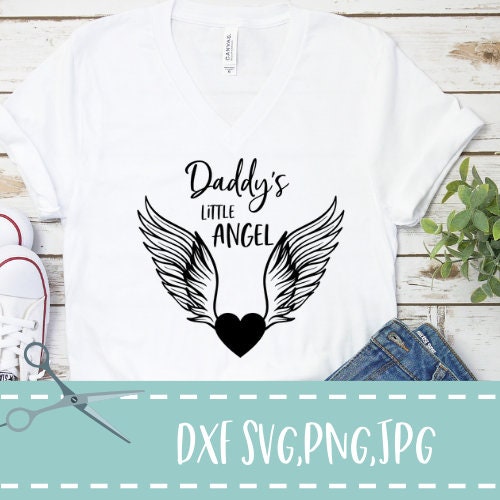Alas de ángel svg papás angelito svg corazón de ángel svg - Etsy España