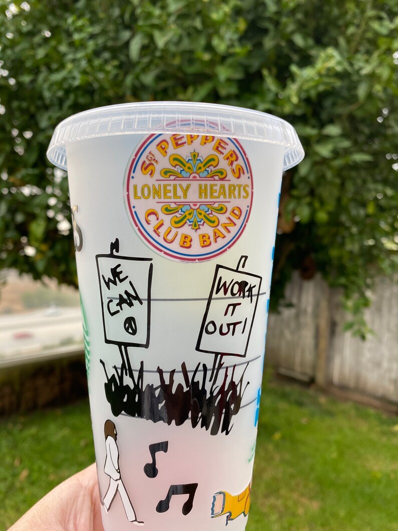 The Beatles Personalized Starbucks Cup - Etsy