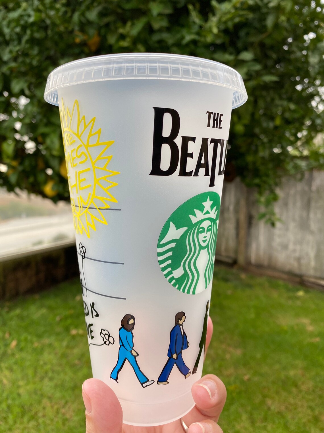 The Beatles Personalized Starbucks Cup | Etsy