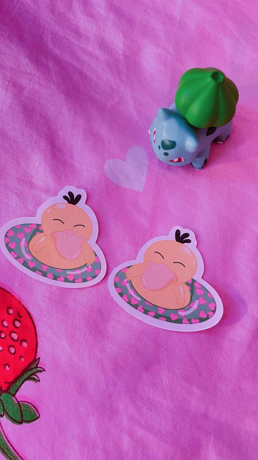 Pool Psyduck Cute Matte Pokemon Sticker - Etsy