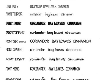 Pantry Label Font - Etsy