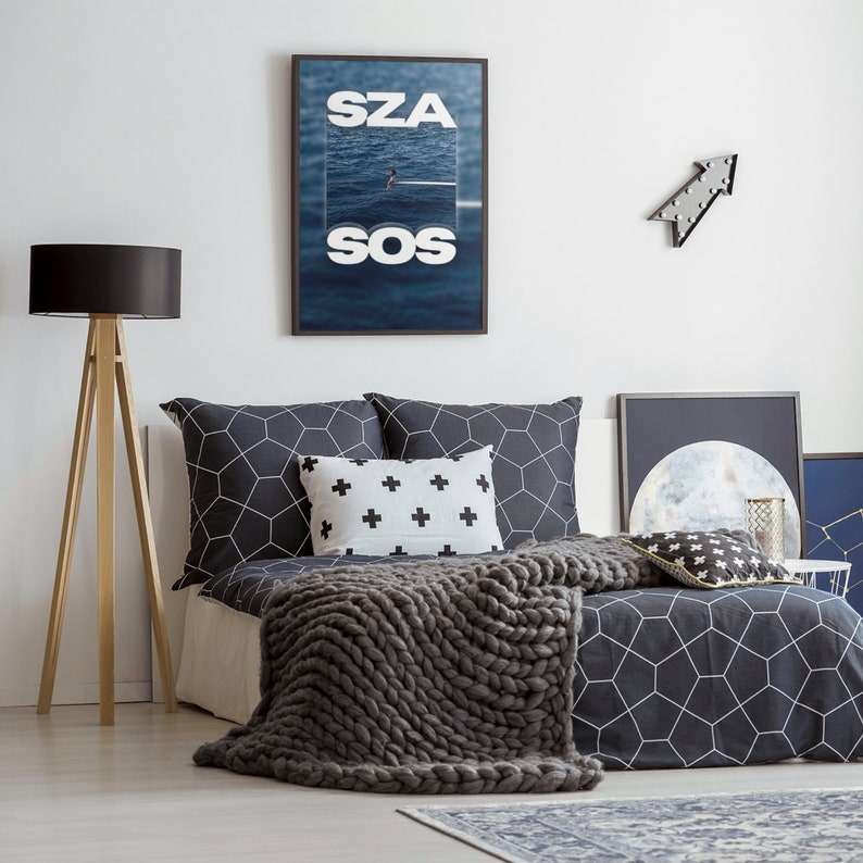 SZA Poster - SOS | Album Cover Poster | Poster Wall Art, Home Decor - Etsy
