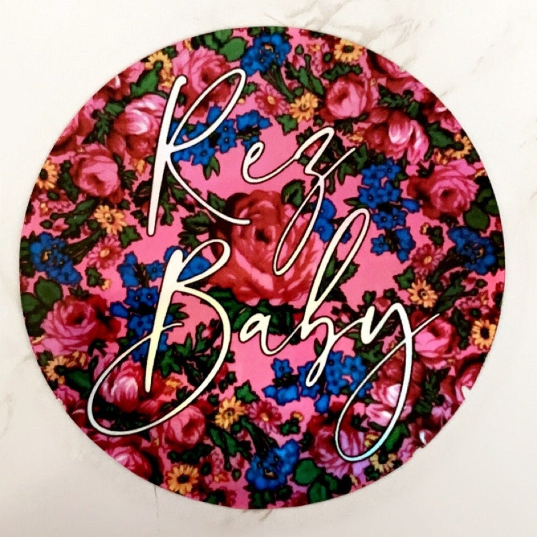Rez Baby Halographic Sticker | Másání Scarf Sticker - Etsy