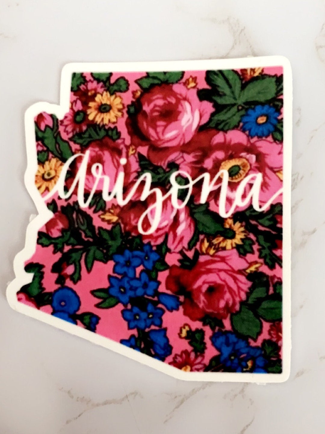 Arizona Sticker | Másání Scarf Sticker | Flower Arizona Sticker | Pink ...