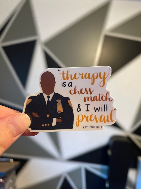Captain Holt Therapy Quote Vinyl Sticker - Etsy