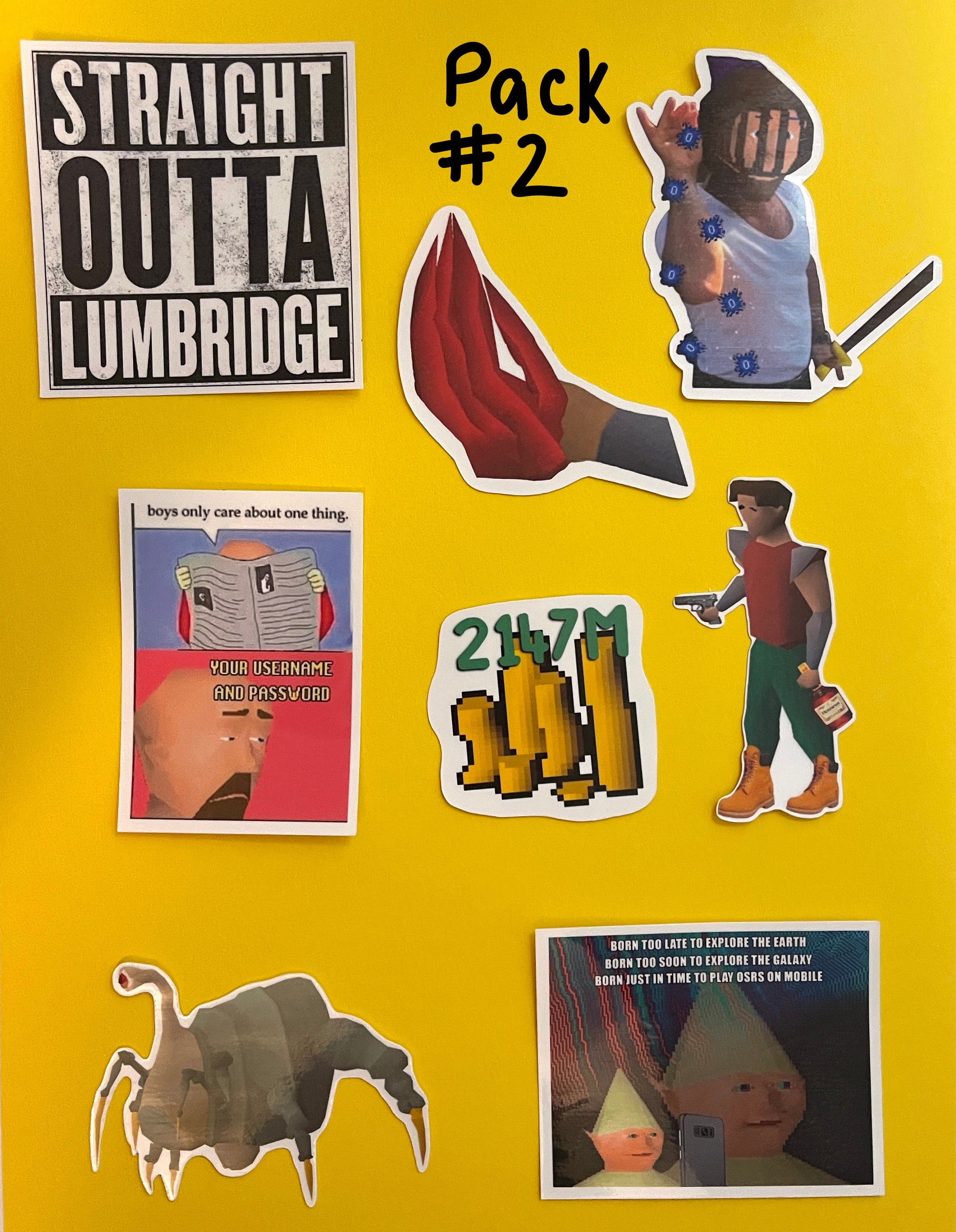 Old School Runescape Sticker Pack - Etsy