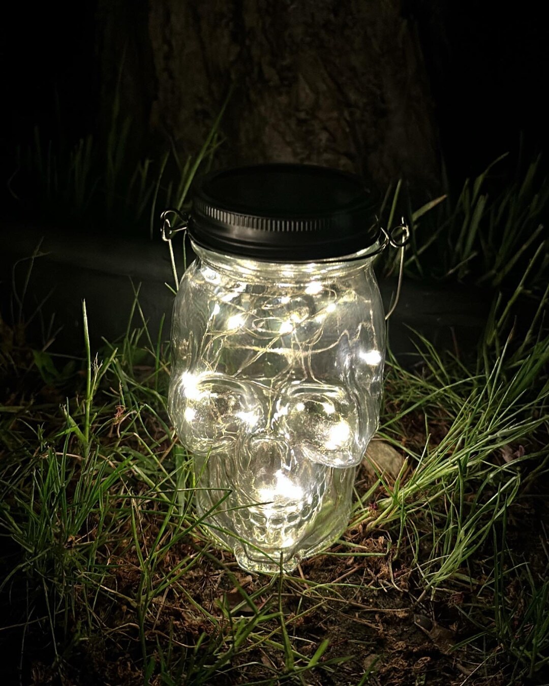Skull Solar Lantern - Etsy