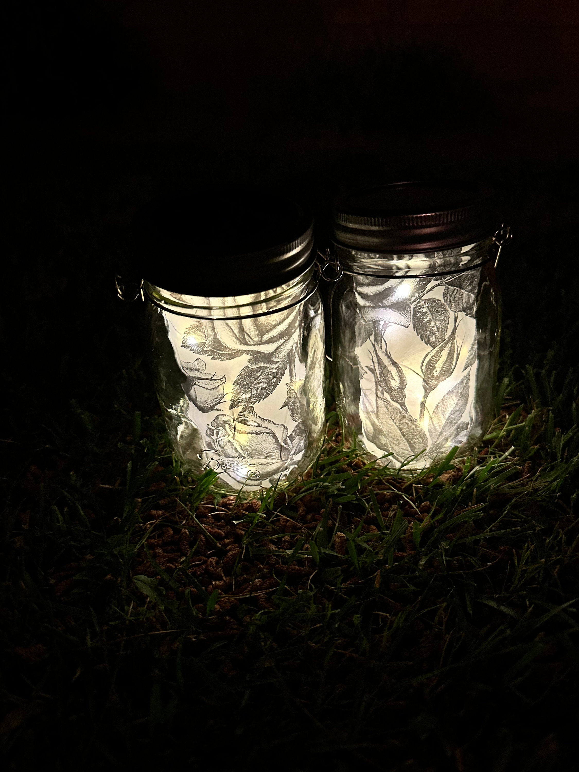 Gothic Rose Garden Solar Lanterns - Etsy