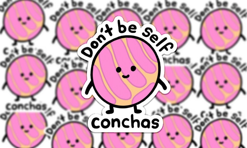 Cute Mexican Concha Sticker 2.4 X 2.8 | Etsy