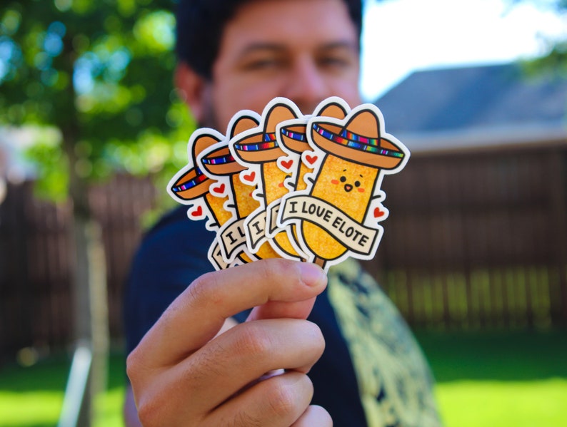 Cute Mexican Elote Corn Vinyl Sticker (1.87"x3") - Etsy