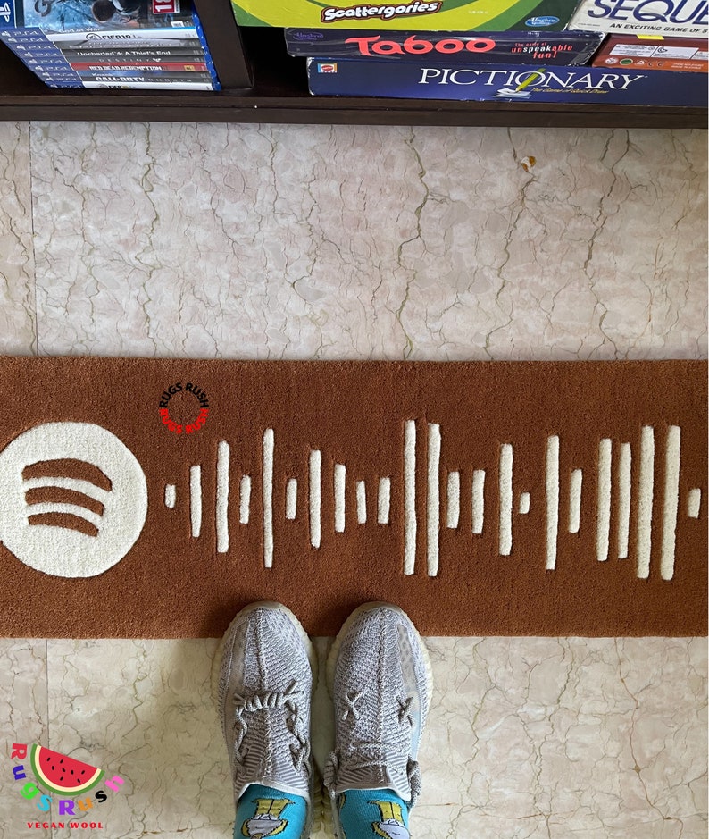 MUSIC SCAN RUG Kids Friendly Rug Music Rug Natural Vegan - Etsy